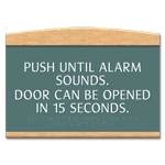 Phoenix Textile Sign Store | egress signs traditional sign styles